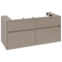 Villeroy & Boch Villeroy & Boch Waschtischunterschrank Collaro C09100 1200x548x500mm 4 Ausz. Waschtisch mittig Taupe C09100VM