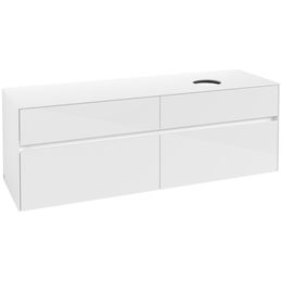 Villeroy & Boch Villeroy & Boch Waschtischunterschrank Collaro C051 1600x548x500mm 4 Ausz. Waschtisch re Glossy Whit C05100DH