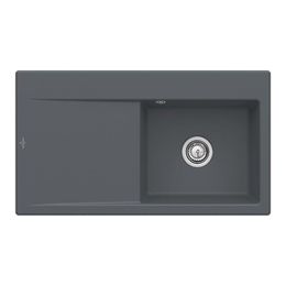 Villeroy & Boch Villeroy & Boch Einbausp&uuml;le Subway Style 50 335101 1000x 510mm IB re aus Keramik Graphite cplus, 335 335100i4