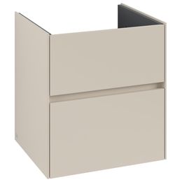 Villeroy & Boch Villeroy & Boch Waschtischunterschrank Collaro 561x610x480mm 2 Ausz. Waschbecken mittig Cashmere G C14200VN