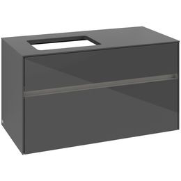 Villeroy & Boch Villeroy & Boch Waschtischunterschrank Collaro C110B0 1000x548x500mm mit Beleuchtung Glossy Grey C110B0FP