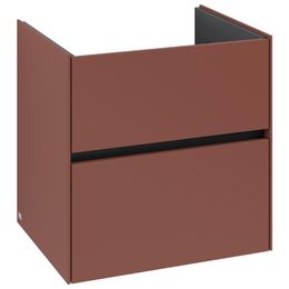 Villeroy & Boch Villeroy & Boch Waschtischunterschrank Collaro 611x610x480mm m. Bel. 2 Ausz. Waschtisch mittig Wine C143B0AH