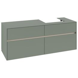 Villeroy & Boch Villeroy & Boch Waschtischunterschrank Collaro C07500 1400x548x500mm 4 Ausz. Waschtisch re Soft Gree C07500AF