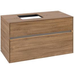 Villeroy & Boch Villeroy & Boch Waschtischunterschrank Collaro C126B0 1000x548x500mm mit Beleuchtung Kansas Oak C126B0RH