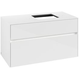 Villeroy & Boch Villeroy & Boch Waschtischunterschrank Collaro C127B0 1000x548x500mm mit Beleuchtung Glossy White C127B0DH