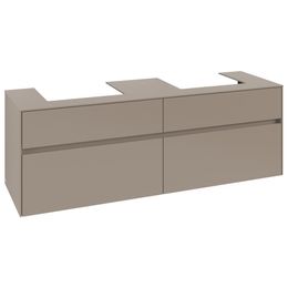 Villeroy & Boch Villeroy & Boch Waschtischunterschrank Collaro C021B0 1600x548x500mm m. Bel. 4 Ausz. f&uuml;r 2 Waschtisc C021B0VM