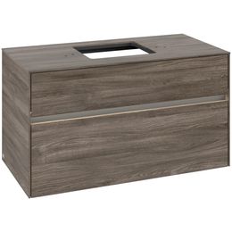 Villeroy & Boch Villeroy & Boch Waschtischunterschrank Collaro C125B0 1000x548x500mm mit Beleuchtung Stone Oak C125B0RK