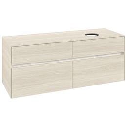 Villeroy & Boch Villeroy & Boch Waschtischunterschrank Collaro C04700 1400x548x500mm 4 Ausz. Waschtisch re White Oak C04700AA