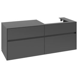 Villeroy & Boch Villeroy & Boch Waschtischunterschrank Collaro C086B0 1400x548x500mm m. Bel. 4 Ausz. Waschtisch re G C086B0VR