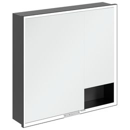 Villeroy & Boch Villeroy & Boch Einbau-Spiegelschrank My View+ B48280 800x750x167mm mit Beleuchtung Graphite B48280VR
