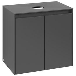 Villeroy & Boch Villeroy & Boch Waschtischunterschrank Collaro 600x548x380mm 2trg. Waschbecken mittig Graphite C15000VR