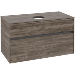 Villeroy & Boch Villeroy & Boch Collaro Waschbeckenunterschrank, 2 Ausz&uuml;ge, 1000 x 548 x 500 mm, Stone Oak C03800RK