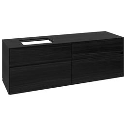 Villeroy & Boch Villeroy & Boch Waschtischunterschrank Collaro C12100 1600x548x500mm 4 Ausz. Waschtisch li Black Oak C12100AB