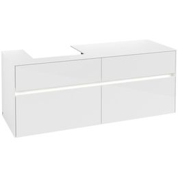Villeroy & Boch Villeroy & Boch Waschtischunterschrank Collaro C074B0 1400x548x500mm mit Beleuchtung C074B0DH