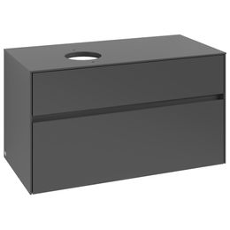 Villeroy & Boch Villeroy & Boch Waschtischunterschrank Collaro C03900 1000x548x500mm 2 Ausz. Waschtisch li Graphite C03900VR