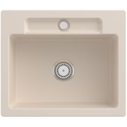 Villeroy & Boch Villeroy & Boch Einbausp&uuml;le Siluet 60 S 600x510mm Ablgarn. aus TitanCeram Ivory cplus, 334601FU 334601FU