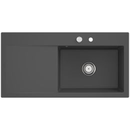 Villeroy & Boch Villeroy & Boch Einbausp&uuml;le Subway Style 60 1000x510mm Exc-Garn. IB re Keram. Graphite cplus, 336102 336102i4