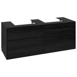 Villeroy & Boch Villeroy & Boch Waschtischunterschrank Collaro C07600 1400x548x500mm 4 Ausz. f&uuml;r 2 Waschtisch Black C07600AB