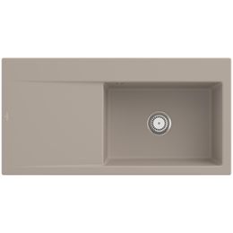 Villeroy & Boch Villeroy & Boch Einbausp&uuml;le Subway Style 60 1000x510mm Ablgarn. IB re aus Keramik Almond cplus, 3361 336101AM