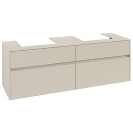 Villeroy & Boch Villeroy & Boch Waschtischunterschrank Collaro C021B0 1600x548x500mm m. Bel. 4 Ausz. f&uuml;r 2 Waschtisc C021B0VN