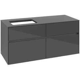 Villeroy & Boch Villeroy & Boch Waschtischunterschrank Collaro C11300 1200x548x500mm Glossy Grey C11300FP