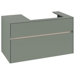Villeroy & Boch Villeroy & Boch Waschtischunterschrank Collaro C01800 1000x548x500mm 2 Ausz. Waschtisch re Soft Gree C01800AF