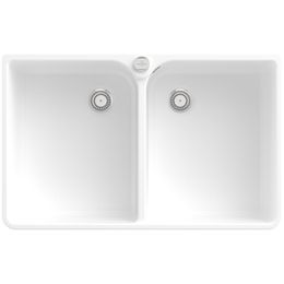 Villeroy & Boch Villeroy & Boch Sp&uuml;lstein 80 X Sp&uuml;lstein Doppelbecken, 638002RW 638002RW