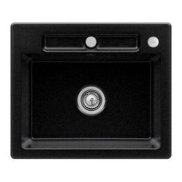 Villeroy & Boch Villeroy & Boch Einbausp&uuml;le Siluet 60 S flat 600x510mm Exc-Garn. aus TitanCeram Chrom.e cplus, 33462 33462FJ0