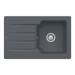 Villeroy & Boch Villeroy & Boch Einbausp&uuml;le Architectura 45 334001 860x510mm aus Keramik Graphite cplus, 334000i4 334000i4