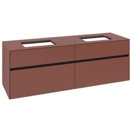 Villeroy & Boch Villeroy & Boch Waschtischunterschrank Collaro C12300 1600x548x500mm 4 Ausz. f&uuml;r 2 Waschtisch Wine R C12300AH