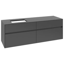 Villeroy & Boch Villeroy & Boch Waschtischunterschrank Collaro C12100 1600x548x500mm 4 Ausz. Waschtisch li Graphite C12100VR
