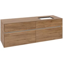 Villeroy & Boch Villeroy & Boch Waschtischunterschrank Collaro C122B0 1600x548x500mm mit Beleuchtung Kansas Oak C122B0RH