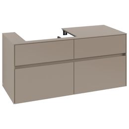 Villeroy & Boch Villeroy & Boch Waschtischunterschrank Collaro C08200 1200x 548x500mm 4 Ausz. Waschbecken li Taupe C08200VM