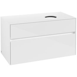 Villeroy & Boch Villeroy & Boch Waschtischunterschrank Collaro C040 1000x548x500mm 2 Ausz. Waschtisch re Glossy Whit C04000DH