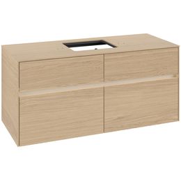 Villeroy & Boch Villeroy & Boch Waschtischunterschrank Collaro C128B0 1200x548x500mm mit Beleuchtung Nordic Oak C128B0VJ