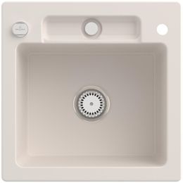 Villeroy & Boch Villeroy & Boch Einbausp&uuml;le Siluet 50 S 510x510mm Exc-Garn. aus TitanCeram Crema cplus, 334502KR 334502KR