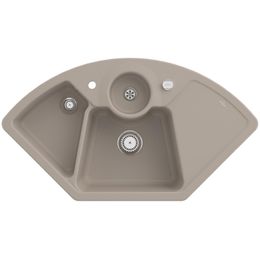 Villeroy & Boch Villeroy & Boch Ecksp&uuml;le Solo Eck 1075x600mm Exc-Garn. aus Keramik Almond cplus, 670802AM 670802AM