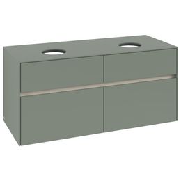 Villeroy & Boch Villeroy & Boch Waschtischunterschrank Collaro C044B0 1200x548x500mm m. Bel. 4 Ausz. f&uuml;r 2 Waschtisc C044B0AF
