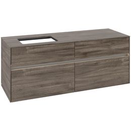 Villeroy & Boch Villeroy & Boch Waschtischunterschrank Collaro C117B0 1400x548x500mm mit Beleuchtung Stone Oak C117B0RK