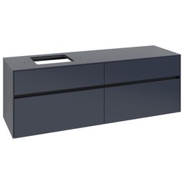 Villeroy & Boch Villeroy & Boch Waschtischunterschrank Collaro C13500 1600x548x500mm 4 Ausz. Waschtisch li Marine Bl C13500VQ