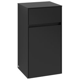 Villeroy & Boch Villeroy & Boch Seitenschrank Collaro 404x748x349mm 1 T&uuml;r 1 Schublade A:li Volcano Black C03200VL