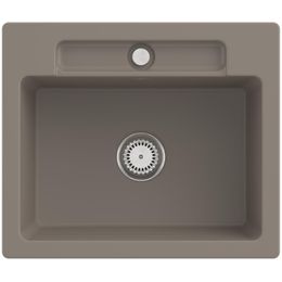 Villeroy & Boch Villeroy & Boch Einbausp&uuml;le Siluet 60 S 600x510mm Ablgarn. aus TitanCeram Timber cplus, 334601TR 334601TR