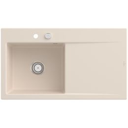 Villeroy & Boch Villeroy & Boch Einbausp&uuml;le Subway Style 50 1000x510mm Exc-Garn. IB li aus Keramik Ivory cplus, 3352 335202FU