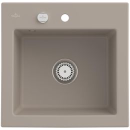 Villeroy & Boch Villeroy & Boch Einbausp&uuml;le Subway 50 S 525x510mm Exc-Garn. aus Keramik Almond cplus, 331502AM 331502AM