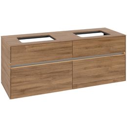 Villeroy & Boch Villeroy & Boch Waschtischunterschrank Collaro C119B0 1400x548x500mm mit Beleuchtung Kansas Oak C119B0RH