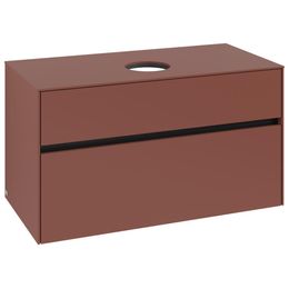 Villeroy & Boch Villeroy & Boch Waschtischunterschrank Collaro C03800 1000x548x500mm 2 Ausz. Waschtisch mittig Wine C03800AH
