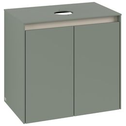 Villeroy & Boch Villeroy & Boch Waschtischunterschrank Collaro 600x548x380mm 2trg. Waschbecken mittig Soft Green C15000AF