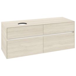 Villeroy & Boch Villeroy & Boch Waschtischunterschrank Collaro C04600 1400x548x500mm 4 Ausz. Waschtisch li White Oak C04600AA
