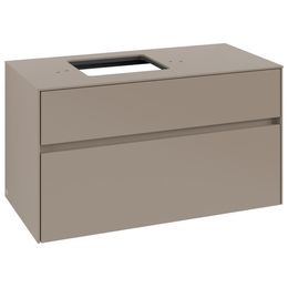 Villeroy & Boch Villeroy & Boch Waschtischunterschrank Collaro C12600 1000x 548x500mm 2 Ausz. Waschbecken li Taupe C12600VM