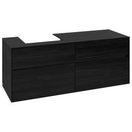 Villeroy & Boch Villeroy & Boch Waschtischunterschrank Collaro C07400 1400x548x500mm 4 Ausz. Waschtisch li Black Oak C07400AB